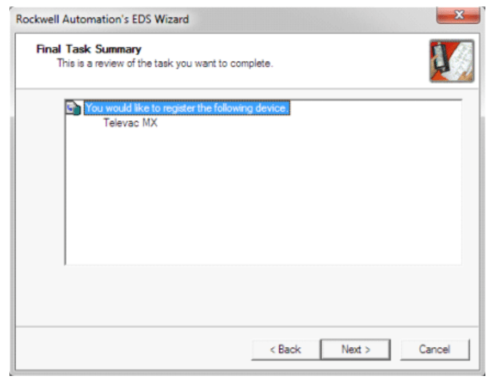 MX200 EthernetIP - Loading EDS Files - The Fredericks Company
